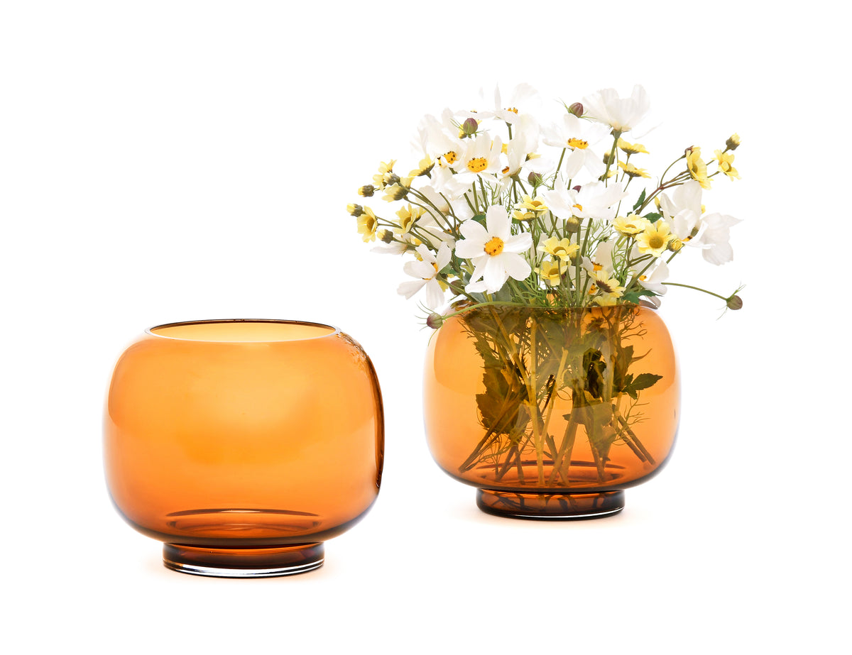 Vase & Hurricane. 19 cm